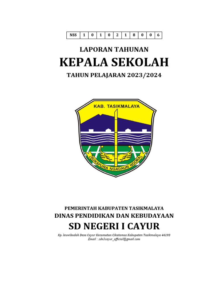 Laporan Kenaikan Kelas SDN 1 Cayur 2023/2024 | PDF