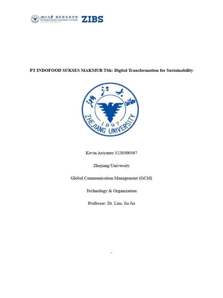 PT Indomie and Its Path To Sustainability | PDF | Computer Security ...