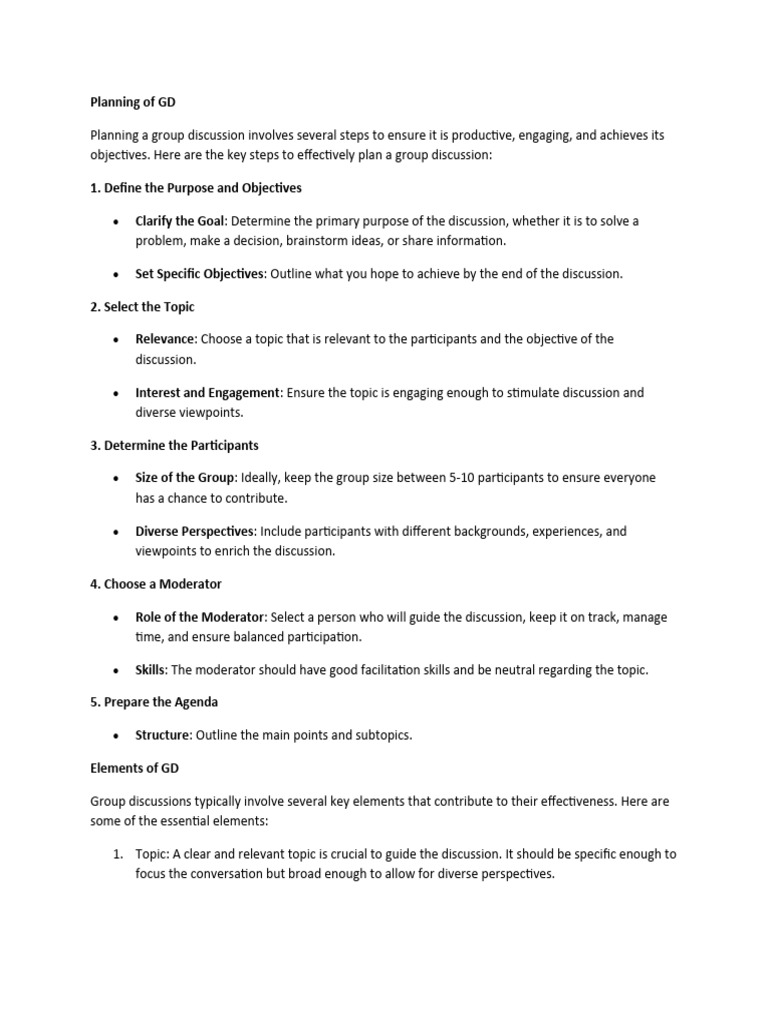 Group Discussion | PDF | Nonverbal Communication | Body Language