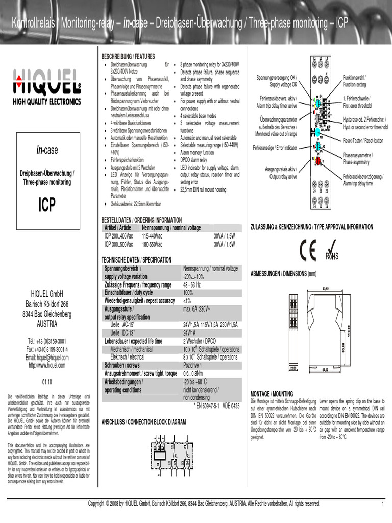0900766b814a8d1c | Download Free PDF | Relay | Electronic Engineering