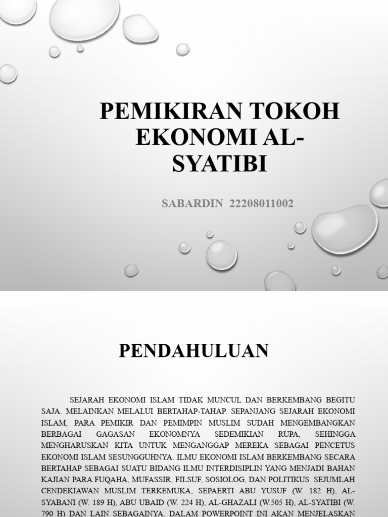 Pemikiran Ekonomi Asy-Syatibi | PDF | Agama & Spiritualitas