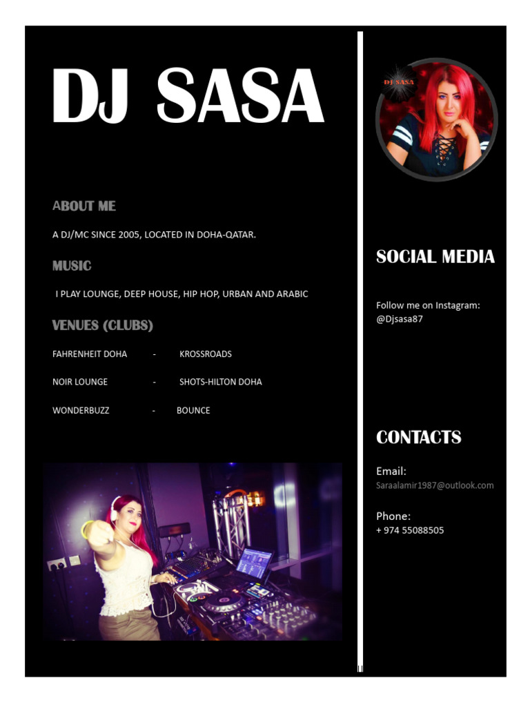 DJ Sasa Resume | PDF