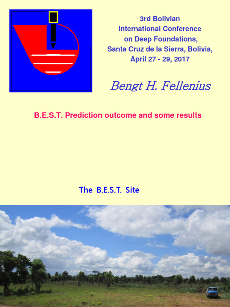 Fellenius. Prediction Outcome and Some Results | PDF | Deep Foundation