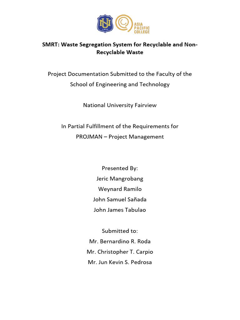 PROJMAN Documentation FINAL | PDF | Project Management | Human Resources