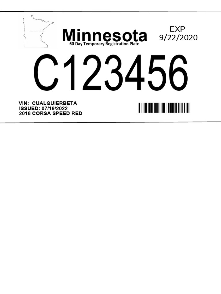 Minnesota Plate | PDF