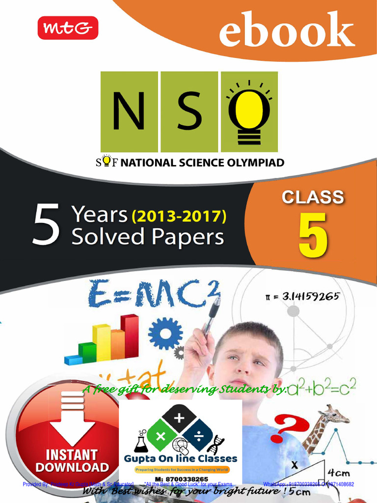 NSO Class 1 Syllabus Overview | PDF