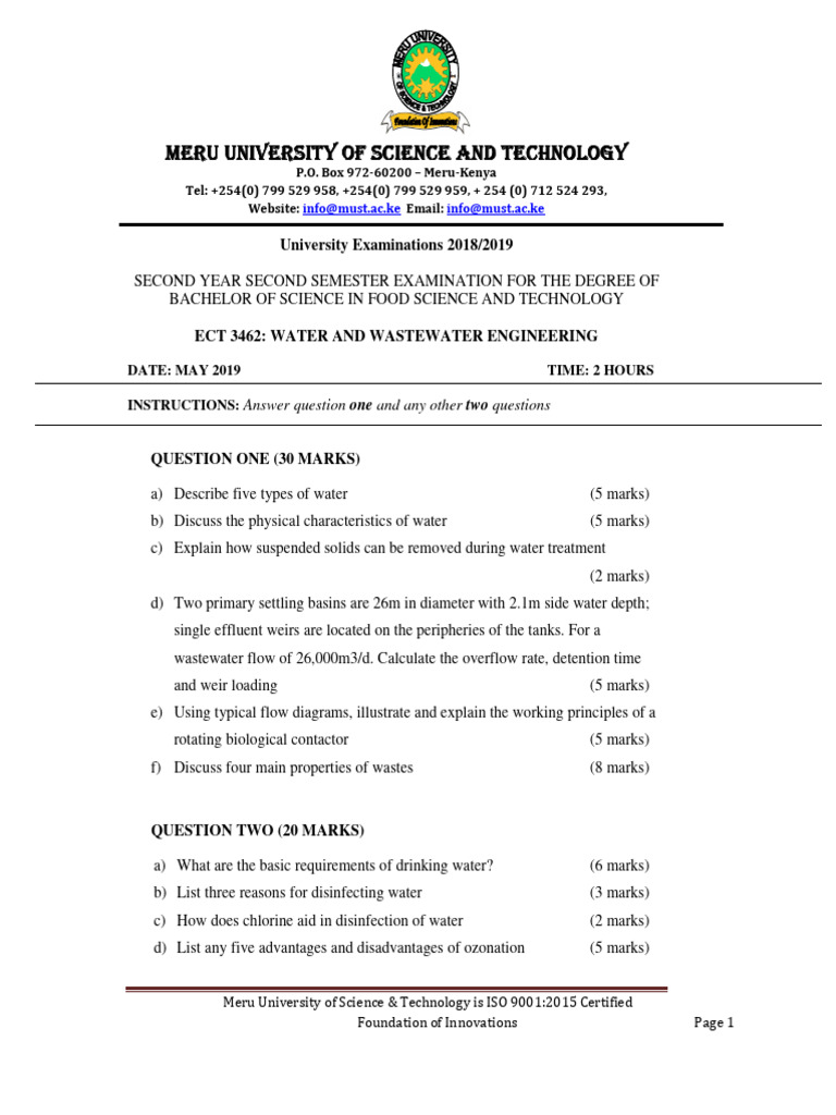 Water & Wastewater Exam Guide | PDF | Sewage Treatment | Water