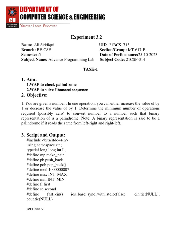 Computer Science & Engineering: Department of | PDF | Computer Engineering | Software Engineering