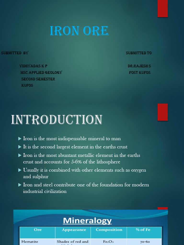 iron ore | PDF | Iron Ore | Ore