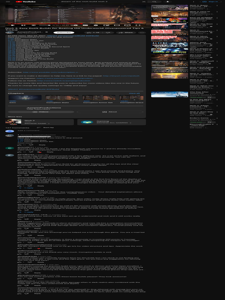 Nioh 2 Dream of The WiseNioh Build - Corrupted Susano - YouTube | PDF