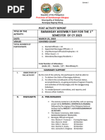 Brgy Assembly Program | PDF