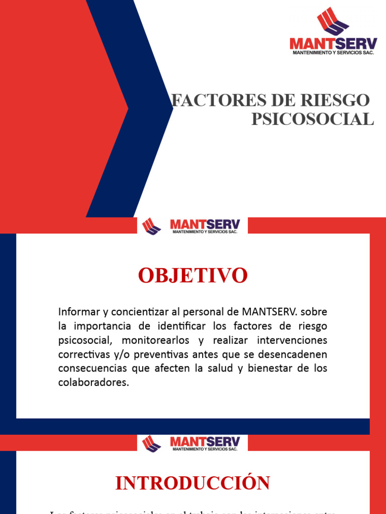 CAPACITACIÓN Factores de Riesgo Psicosocial | PDF | Las emociones | Liderazgo