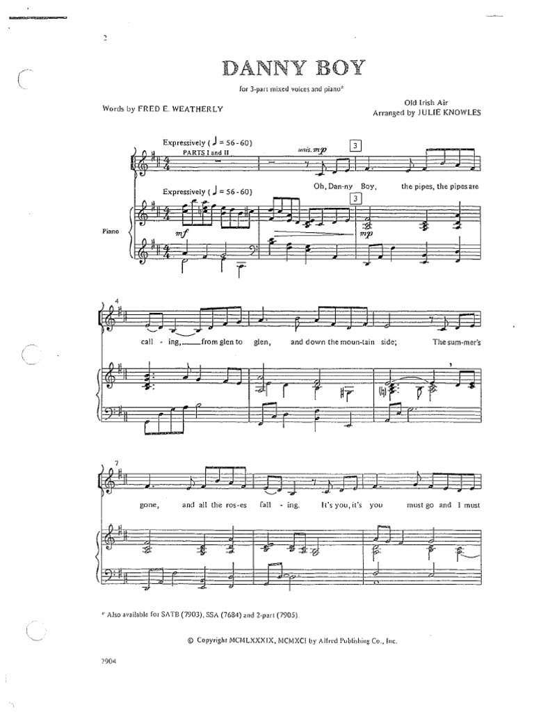 Danny Boy (3 Parts) | PDF