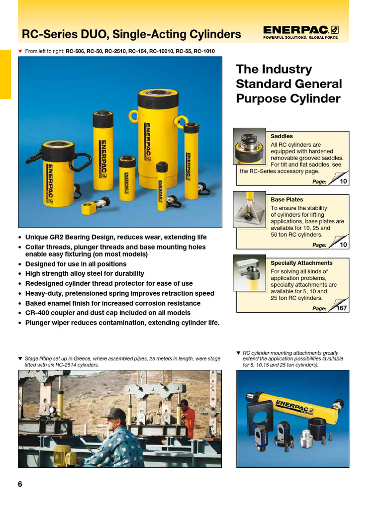 Enerpac RC-Series DUO | Download Free PDF | Manufactured Goods ...
