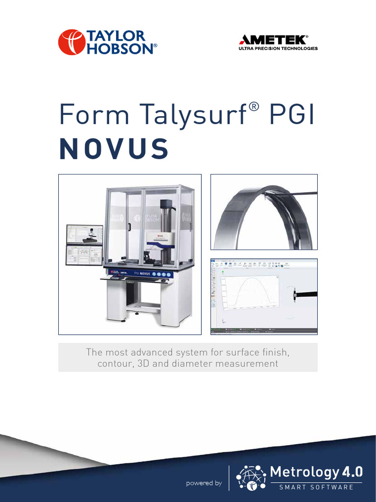 Talysurf Pgi Novus Surface Finish Equipment en | PDF | Metrology ...