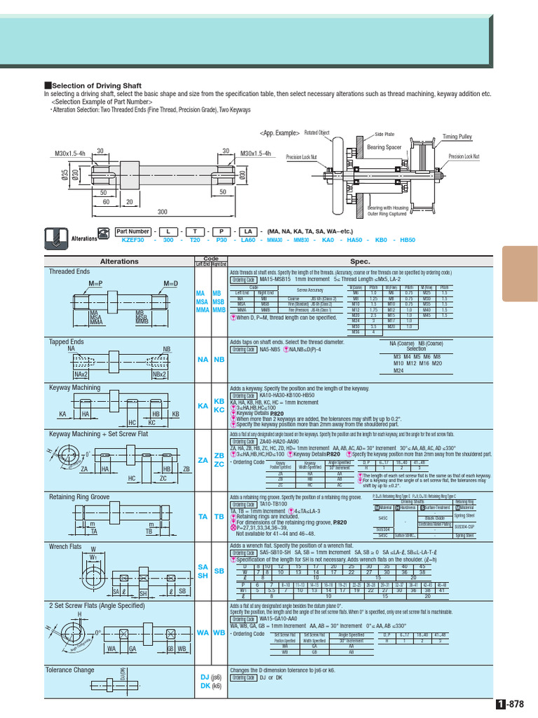 Driving Shafts: Shouldered | PDF | Metalworking | Mechanical Engineering