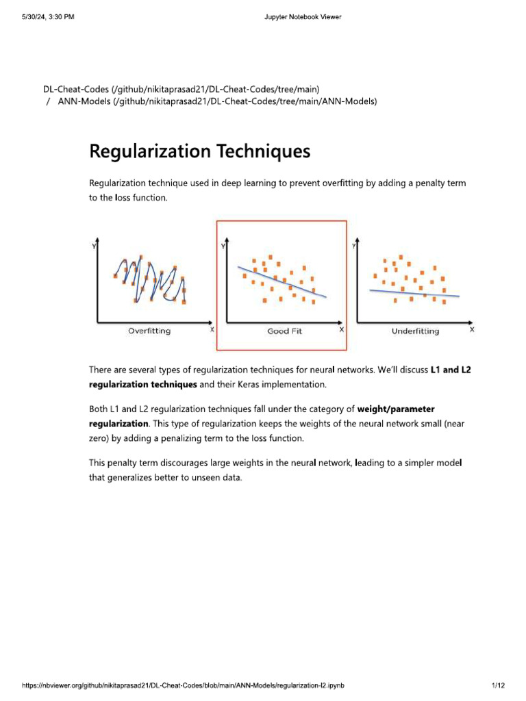 Nikita Prasad Regularization in DL Basics 1717097049 | PDF