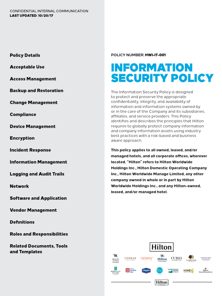 Information Security Policy | PDF | Information Security | Security