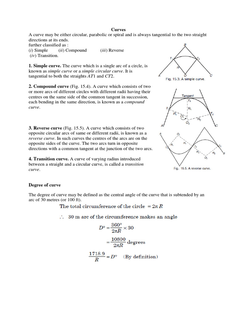 Ch 6 Curve Pdf Tangent Cartesian Coordinate System