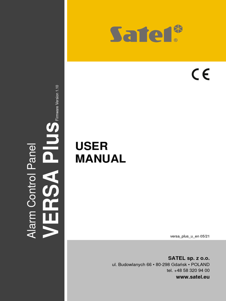 Versa Plus Operating Manual | PDF | Security Alarm | Electronics