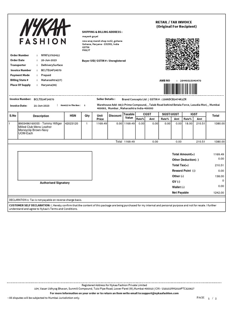 invoice 2 | Download Free PDF | Invoice | Government Finances