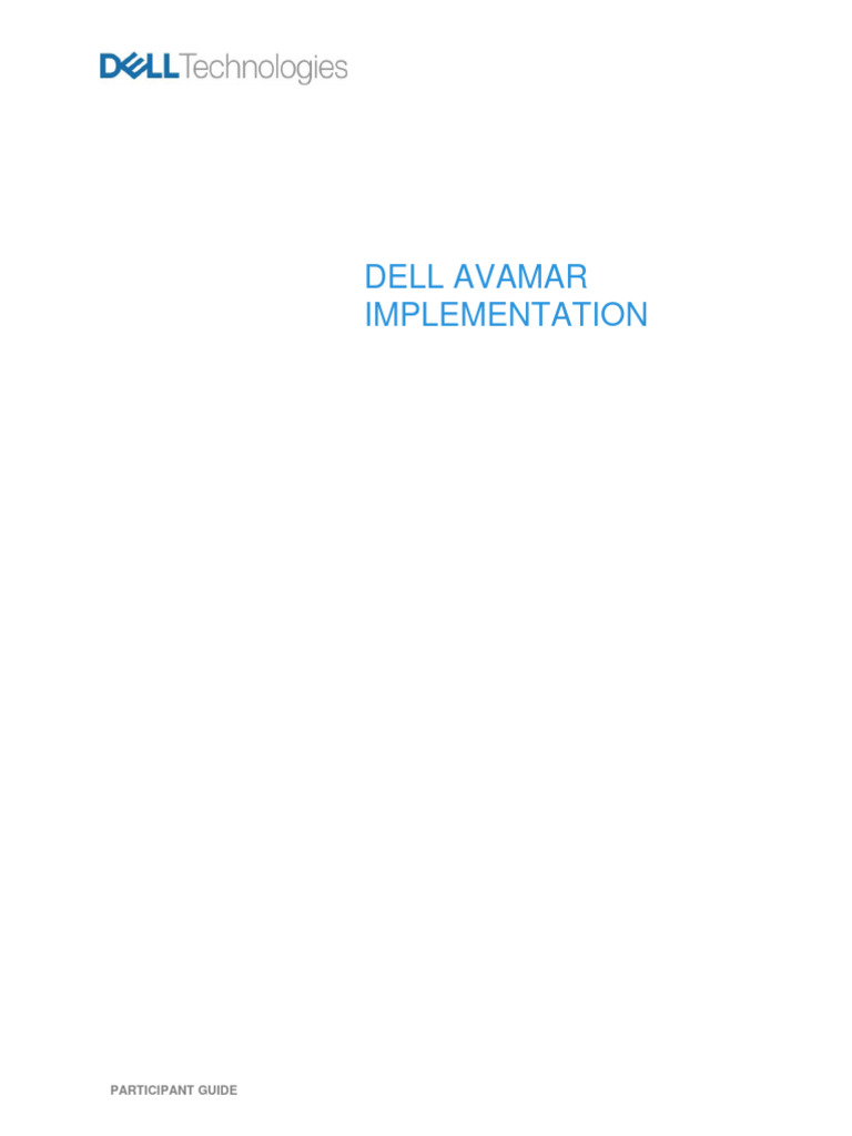 Dell Avamar Implementation | PDF | Hyper V | Virtual Machine