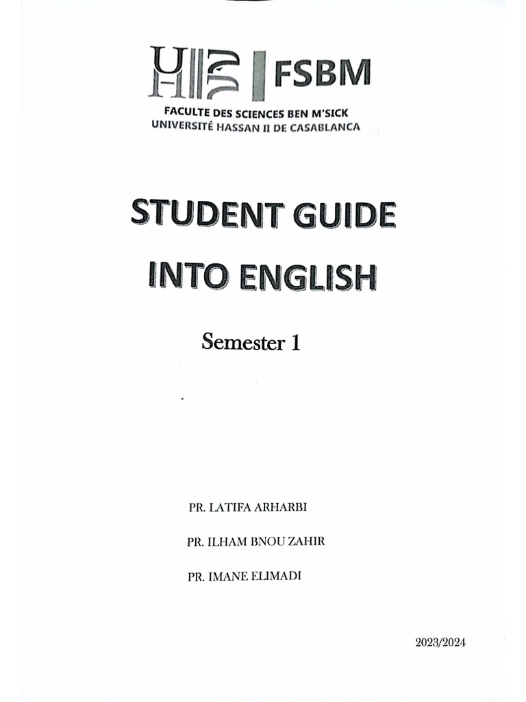Polycope English FSBM | PDF
