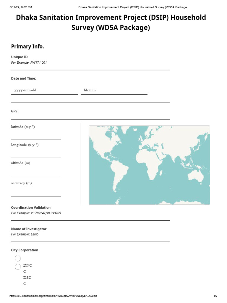 DSIP Questionnaire 12 05 2024 RB | PDF | Storm Drain | Sewage
