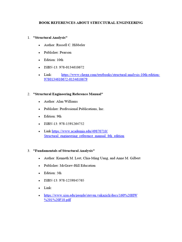 Book References About Structural Engineering | Download Free PDF | Structural Engineering ...