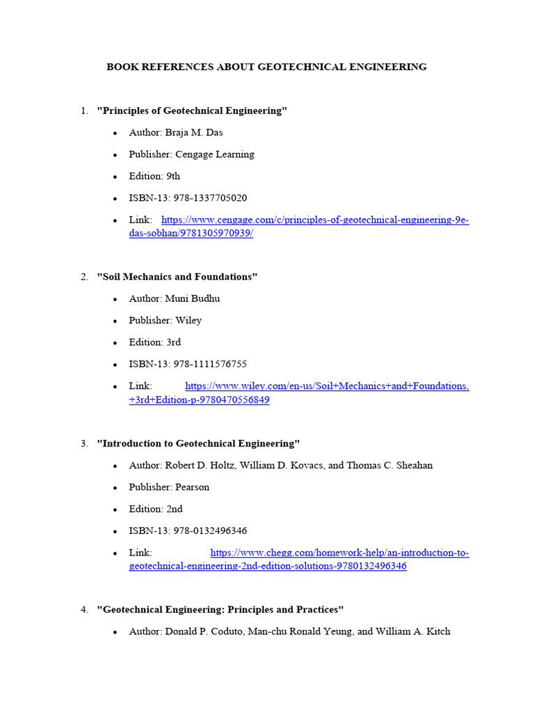 Book References About Geotechnical Engineering | PDF | Mechanical Engineering | Mechanics