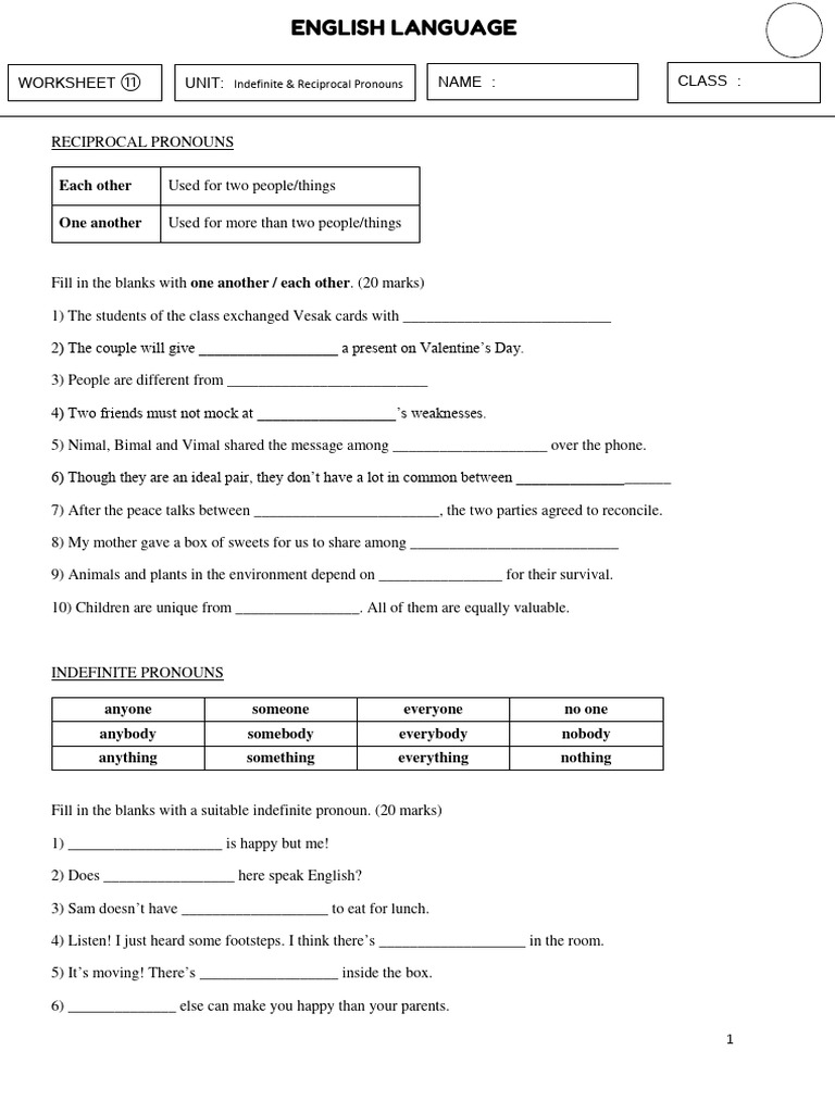 Understanding Pronouns: Worksheets & Exercises | PDF | Pronoun | Linguistics