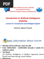 Lecture 01 - Introduction | PDF | Artificial Intelligence | Intelligence (AI) & Semantics
