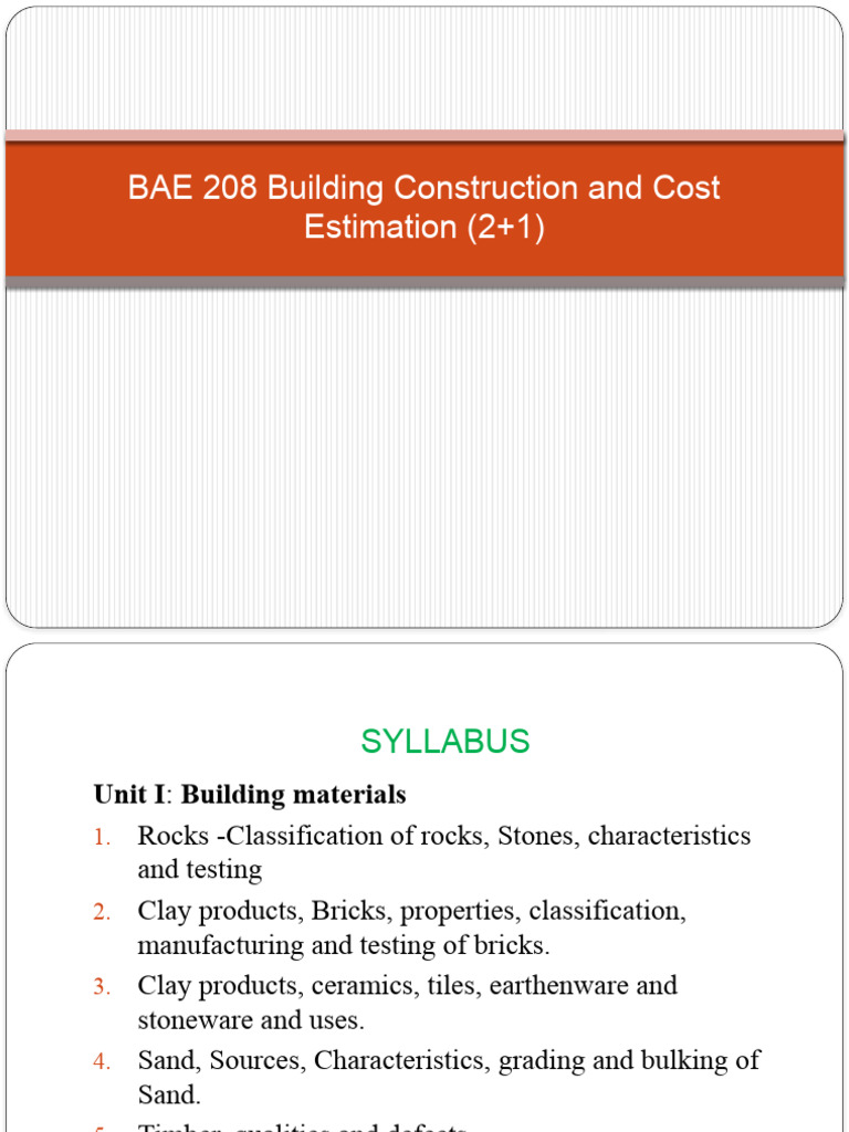 Lecture - 1 | PDF | Building Materials | Concrete