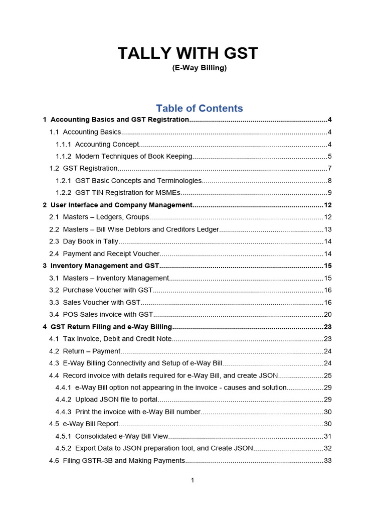 tally-and-gst | PDF | Debits And Credits | Point Of Sale