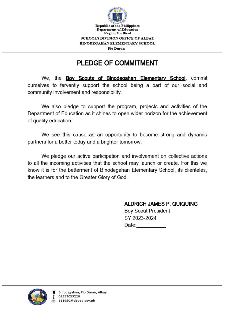 Pledge-of-Commitment | PDF
