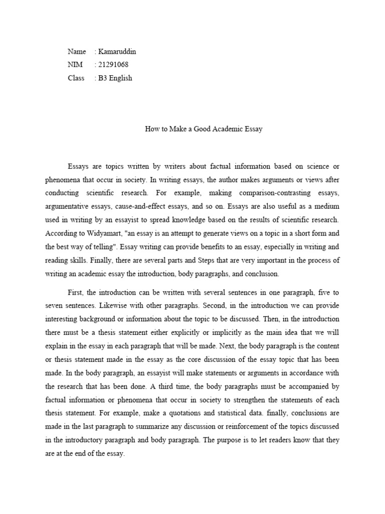Process Essay Assignment | PDF | Essays | Cognition