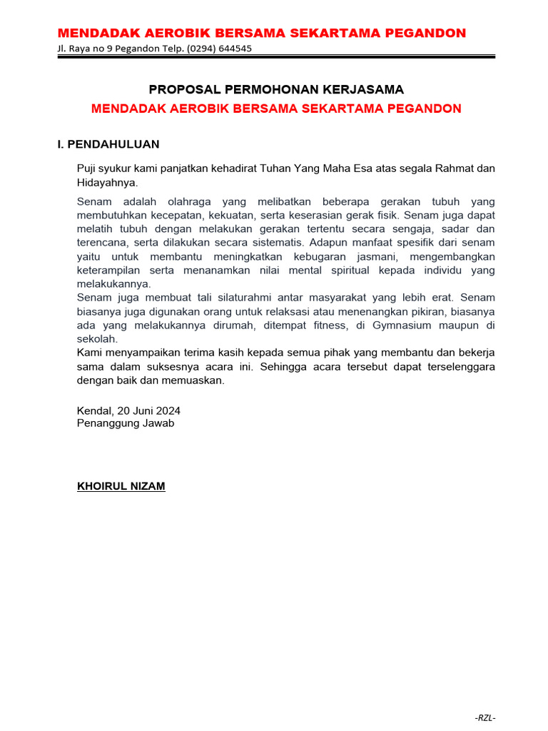 Contoh Proposal | PDF