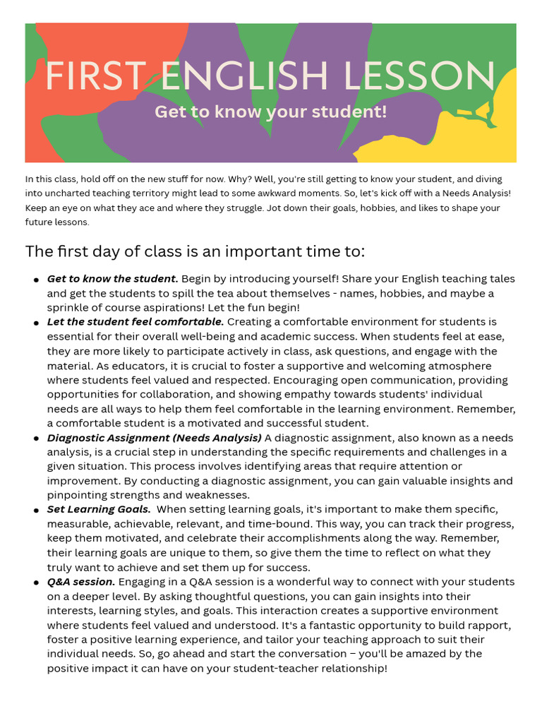 First ESL Lesson - Advanced | PDF | Social Media | Popular Culture ...