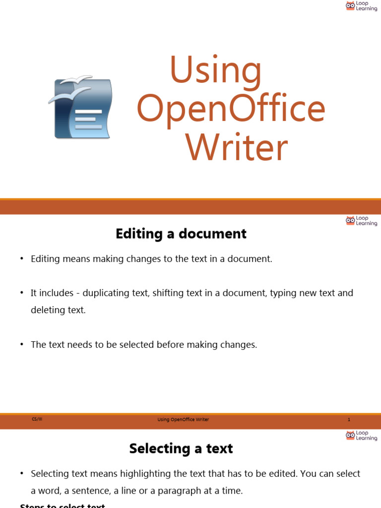 1713439160461.PPT2 - CB - III - CS - Using OpenOffice Writer | PDF | Human–Computer Interaction ...
