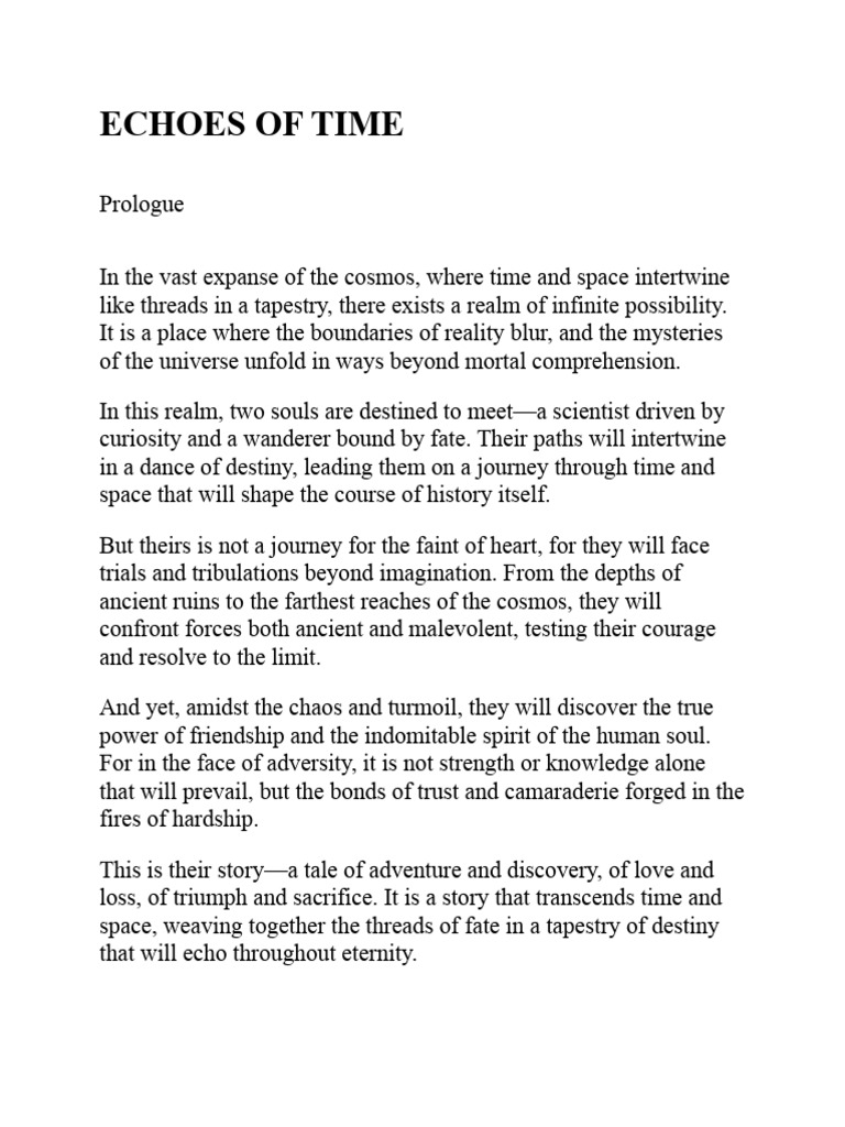 Echoes of Time | PDF