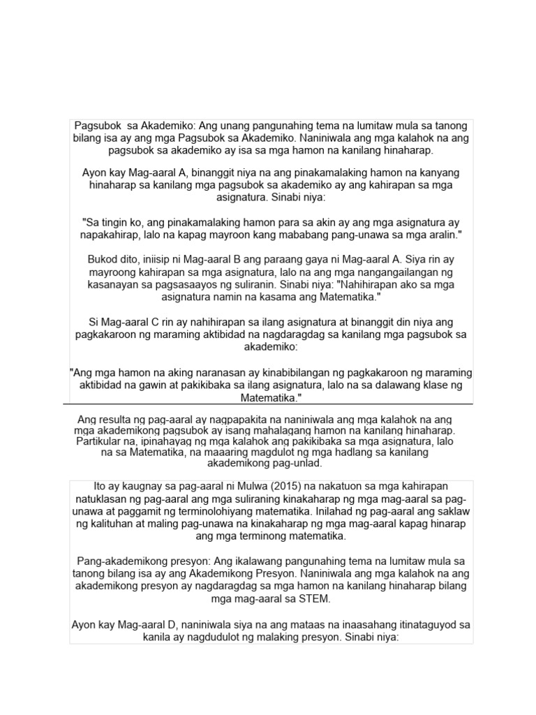 Academic Struggle-Resource Scarcity | PDF