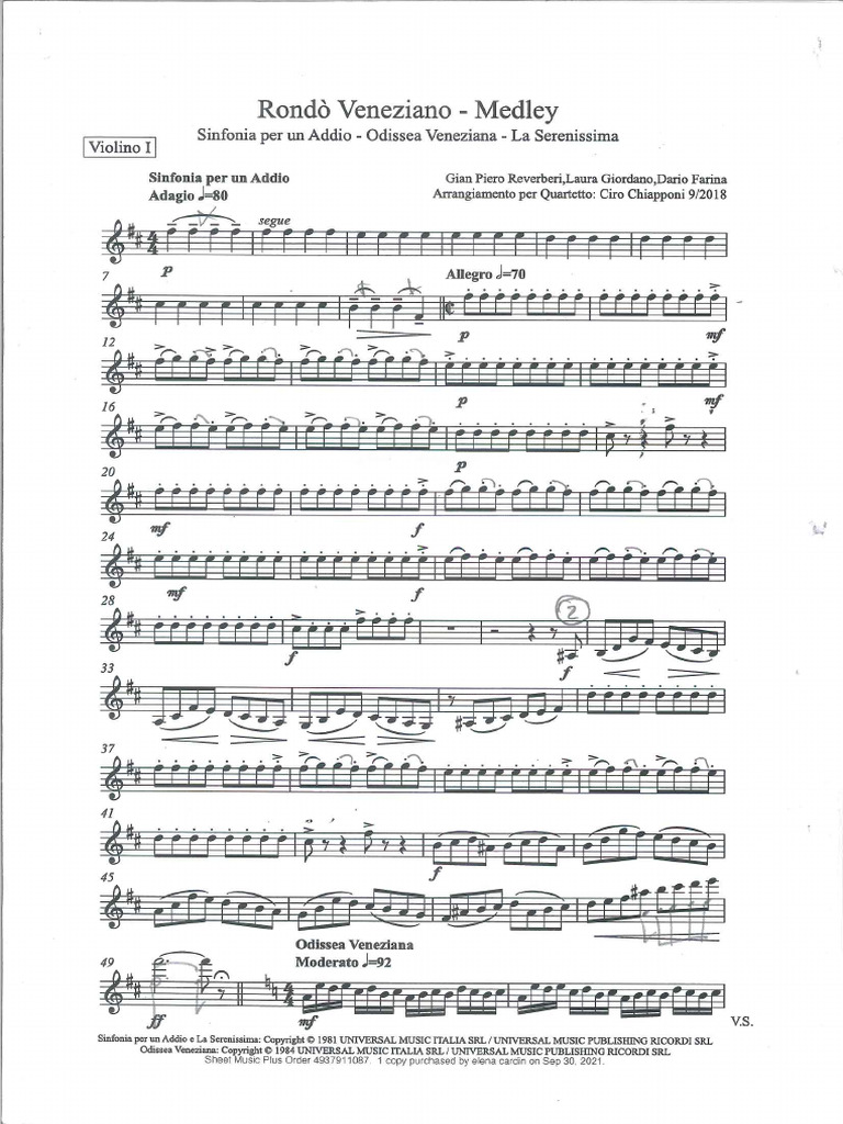 Rondo Veneziano v. 1 | PDF