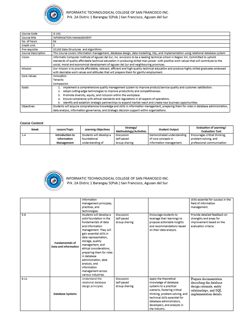 5. Information Management done | PDF | Databases | Data