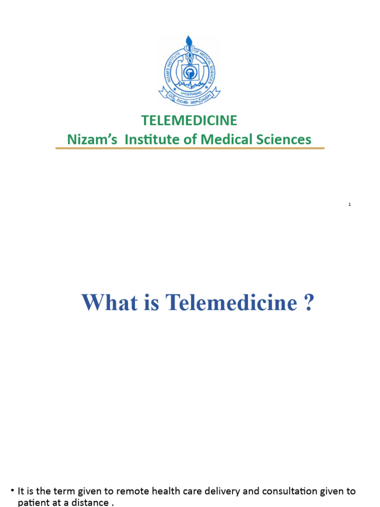 Telemedicine Pdf Health Care Medicine