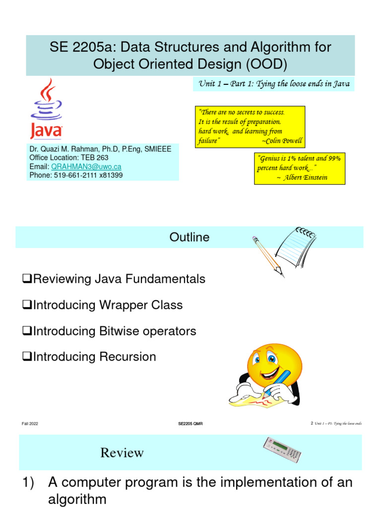 Unit 1 - 1 QMR - Reviewing Java Part 1 | PDF | Iteration | Computing