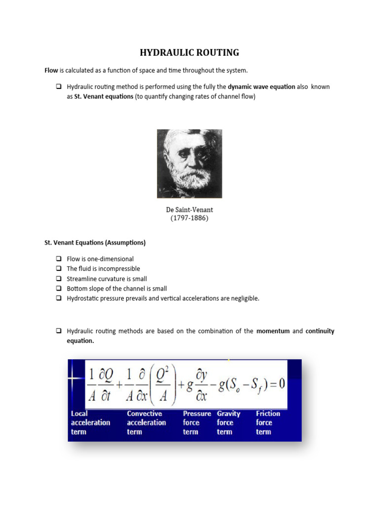 HYDRAULIC ROUTING | Download Free PDF | Hydrology | Discharge (Hydrology)