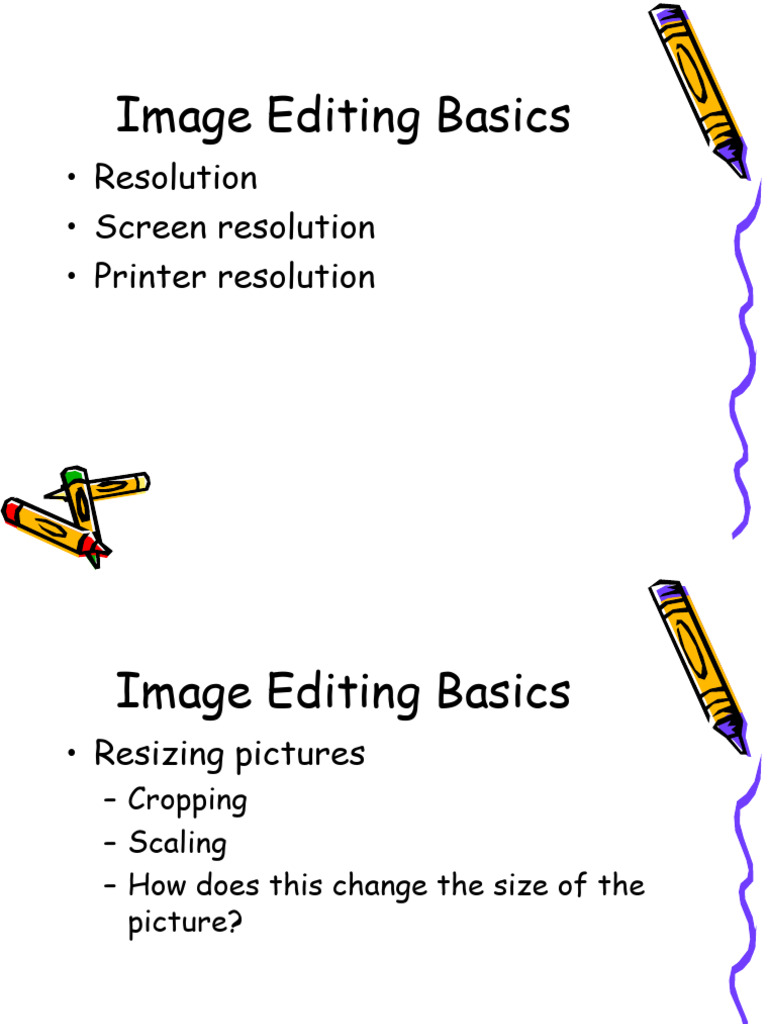 Image Editing Basics | PDF | Image Editing | Multidimensional Signal ...