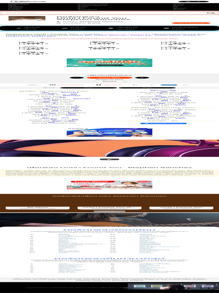 คอร์ดเพลง Until I Found You Stephen Sanchez dochord.com | PDF