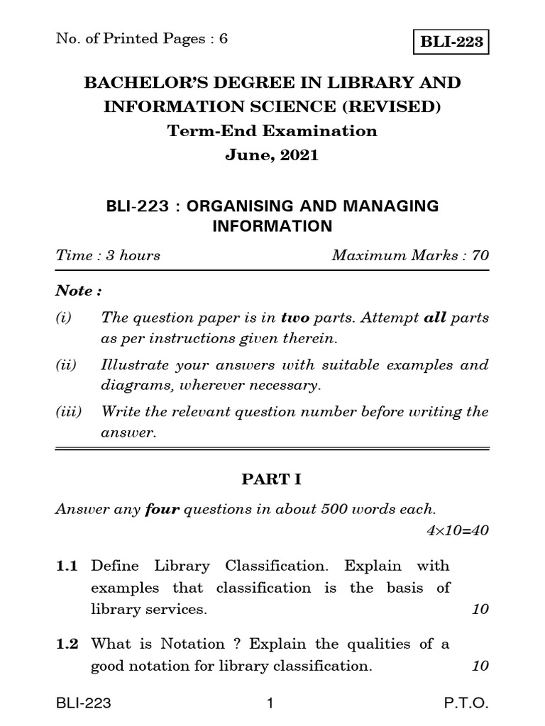 Bli 223 | PDF | Reference | Library Science