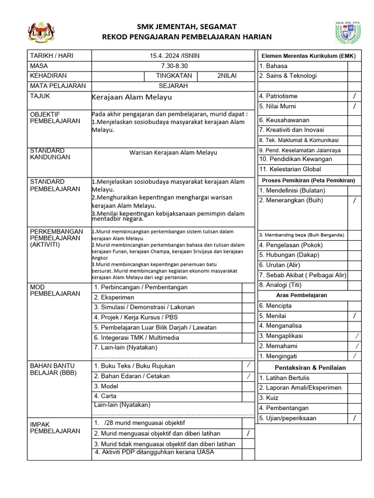 MINGGU 4 (depan) 2024 | PDF